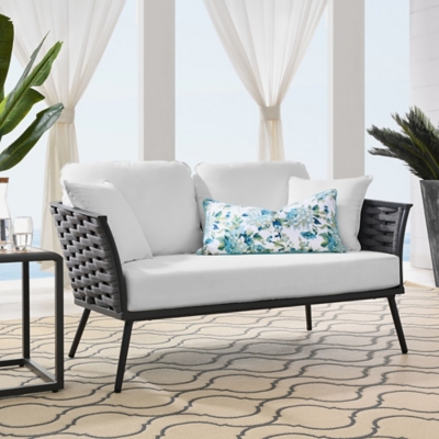 Click here for Modway Stance Outdoor Loveseat  Gray/White prices