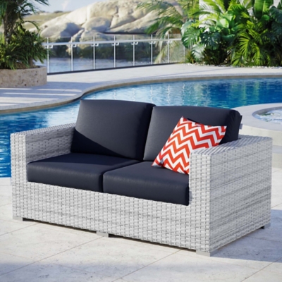 Click here for Convene Outdoor Patio Loveseat  Light Navy prices