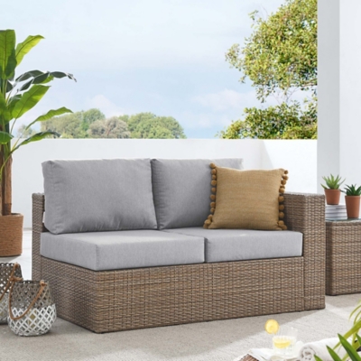Click here for Modway Convene Outdoor Loveseat  Cappuccino Gray prices