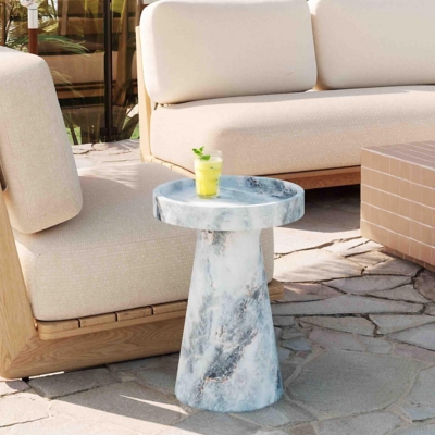 Click here for TOV Furniture Zara Outdoor Side Table  Gray prices