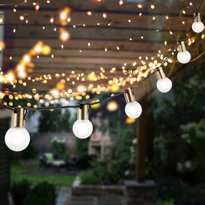 Click here for Safavieh Farrynn Outdoor String Lights  Black/Bras... prices