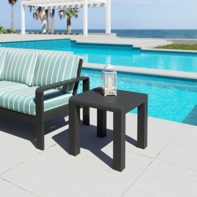 Click here for Erika Home Rolig Outdoor Side Table  Black prices