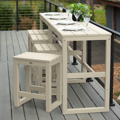 Click here for Highwood Monroe Outdoor Dining Table with 4 Stools... prices