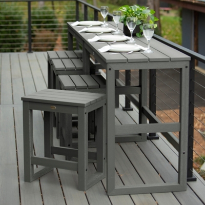 Click here for Highwood Monroe Outdoor Dining Table with 4 Stools... prices