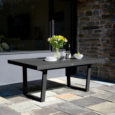 Click here for Bahia Verde Haven Outdoor Dining Table  Black Sand prices