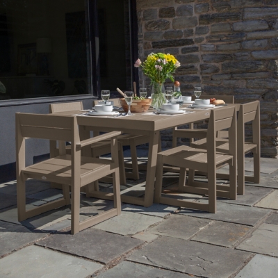 Click here for Bahia Verde Haven Outdoor Dining Table with 2 Armc... prices