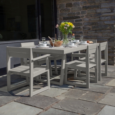 Click here for Bahia Verde Haven Outdoor Dining Table with 2 Armc... prices