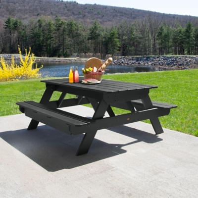 Click here for Highwood Hometown Outdoor Picnic Table  Black prices
