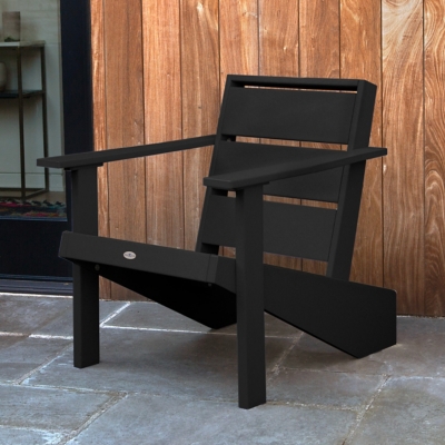Click here for Bahia Verde Haven Outdoor Adirondack Chair  Black... prices