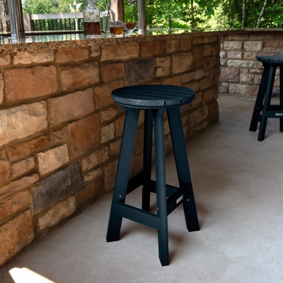 Click here for Highwood Birch Outdoor Bar Stool  Federal Blue prices