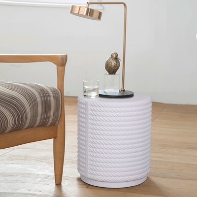 Click here for Afterglow Outdoor Accent Table  White prices