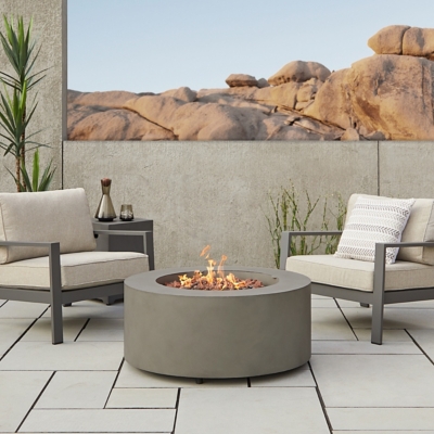 Click here for Real Flame Aegean Outdoor Round Fire Pit Table  Mi... prices