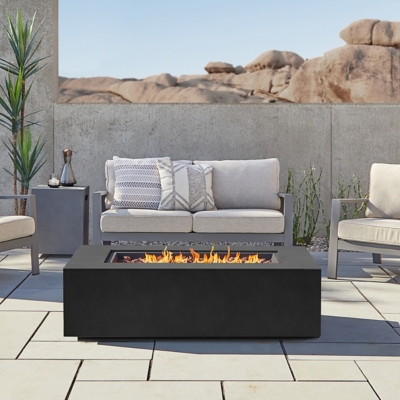 Click here for Real Flame Aegean Outdoor Fire Pit Table  Black prices