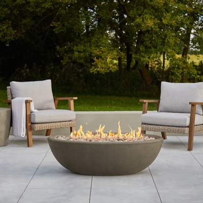 Click here for Real Flame Riverside Outdoor Oval Fire Pit Bowl  G... prices
