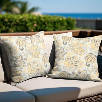 Click here for Nuu Garden Outdoor Floral Decorative Throw Pillow... prices