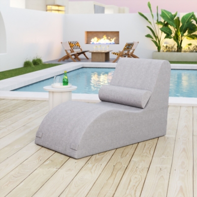 Click here for ZUO Luanda Outdoor Lounge Chair  Gray prices