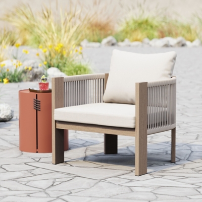 Click here for ZUO Rebel Outdoor Lounge Chair  Beige prices