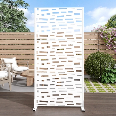 Dovelina Verano 72" Outdoor Abstract Pattern Privacy Screen | Ashley