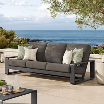 Click here for Modway Lirienne Outdoor Sofa  Smoke Gray/Black prices