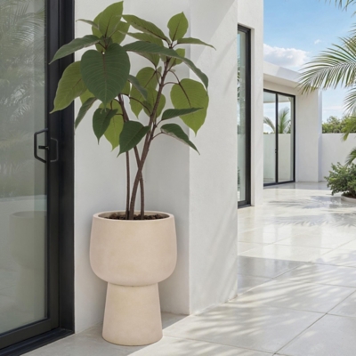 Click here for Safavieh Olivia Outdoor Planter  Beige prices