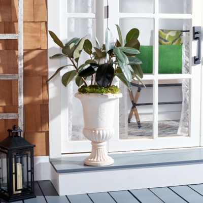 Click here for Safavieh Paul Outdoor Planter  Off White prices