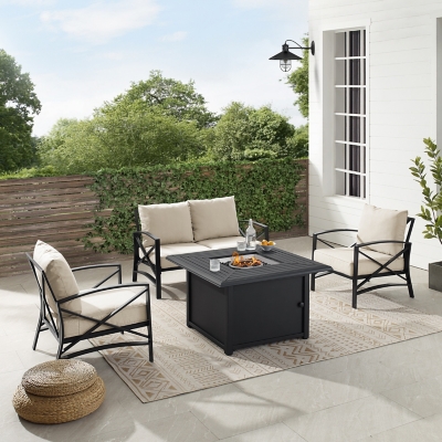 Click here for Crosley Furniture Kaplan Outdoor Loveseat and 2 Lo... prices