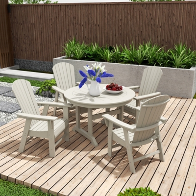 Click here for Altura Adirondack Outdoor Round Table and 4 Chairs... prices