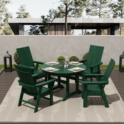Click here for Shoreside Outdoor Curveback Adirondack Round Table... prices