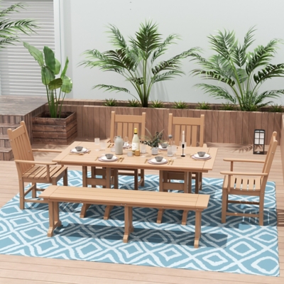 Click here for Laguna Outdoor Square Table and 4 Armchairs and Be... prices