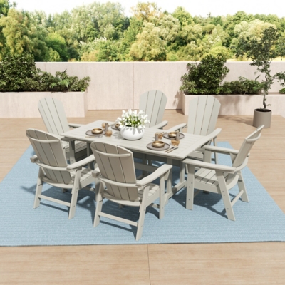 Click here for Laguna Outdoor Adirondack Dining Table and 6 Chair... prices