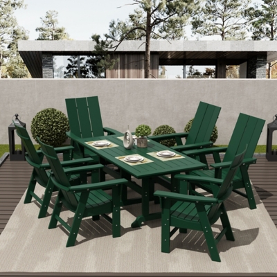 Click here for Shoreside Outdoor Curveback Adirondack Dining Tabl... prices