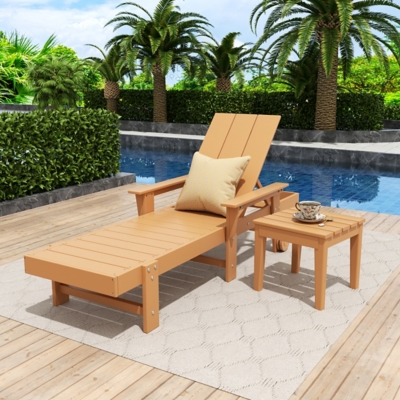 Click here for Shoreside Reclining Chaise With Arms and Wheels an... prices