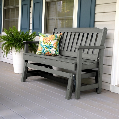 Click here for Highwood Lehigh Outdoor Gliding Bench  Coastal Tea... prices