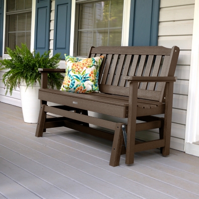Click here for Highwood Lehigh Outdoor Gliding Bench  Weathered A... prices