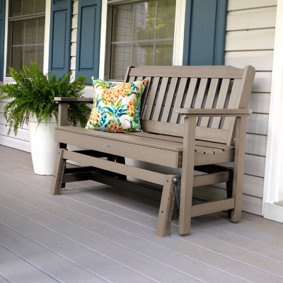 Click here for Highwood Lehigh Outdoor Gliding Bench  Woodland Br... prices