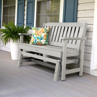 Click here for Highwood Lehigh Outdoor Gliding Bench  Harbor Gray prices