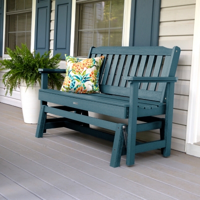 Click here for Highwood Lehigh Outdoor Gliding Bench  Nantucket B... prices