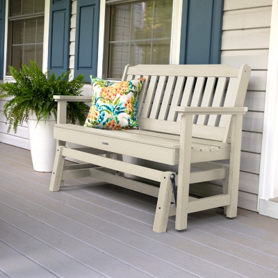 Click here for Highwood Lehigh Outdoor Gliding Bench  Whitewash prices