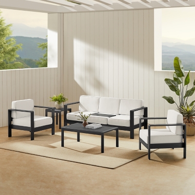 Click here for Linon Rosemary Outdoor Conversation Set  Black prices