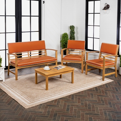 Click here for Jonathan Y Barclay Outdoor Sofa and 2 Chairs with... prices