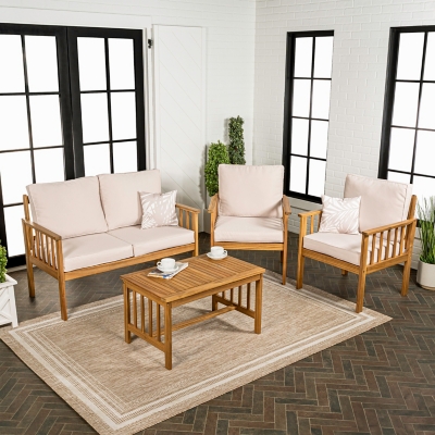 Click here for Jonathan Y Everly Outdoor Sofa and 2 Chairs with C... prices