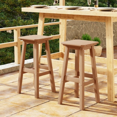 Click here for Westin Furniture Otto Outdoor Square Bar Stool (Se... prices