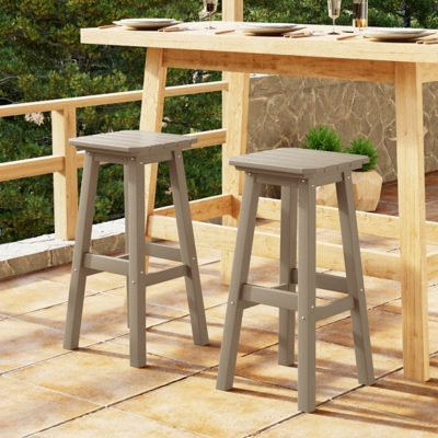 Click here for Westin Furniture Otto Outdoor Square Bar Stool (Se... prices