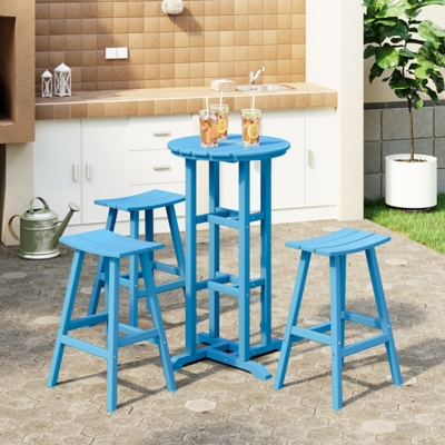 Click here for Westin Furniture Otto Outdoor Bar Table and 3 Bar... prices