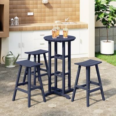 Click here for Westin Furniture Otto Outdoor Bar Table and 3 Bar... prices