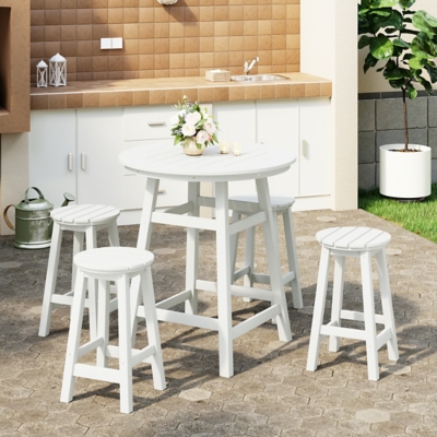Click here for Westin Furniture Otto Outdoor Bar Table and 4 Bar... prices