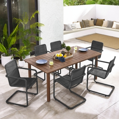 Click here for Modway Abacus Outdoor Dining Table and 6 Armchairs... prices