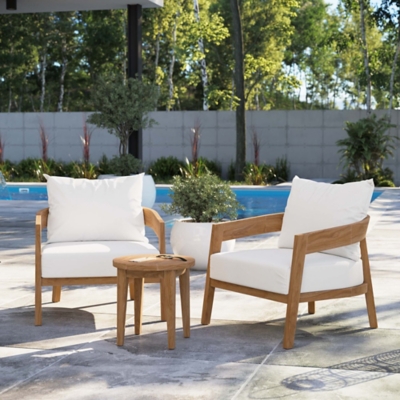 Click here for Modway Brisbane Outdoor Side Table and 2 Chairs  N... prices