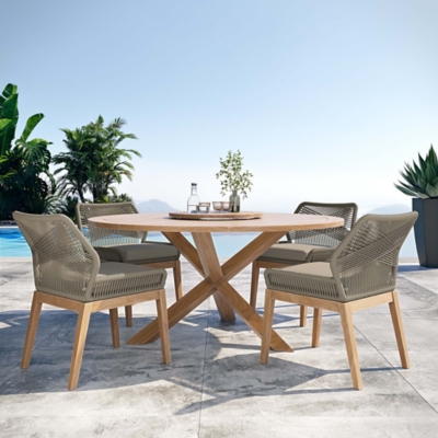 Click here for Modway Wellspring Outdoor Dining Table and 4 Chair... prices