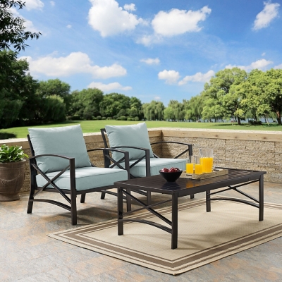 Click here for Crosley Furniture Kaplan 3-Piece Outdoor Chair Set... prices